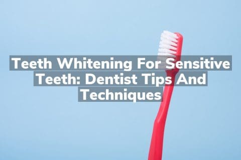 Teeth Whitening for Sensitive Teeth: Dentist Tips and Techniques | One ...